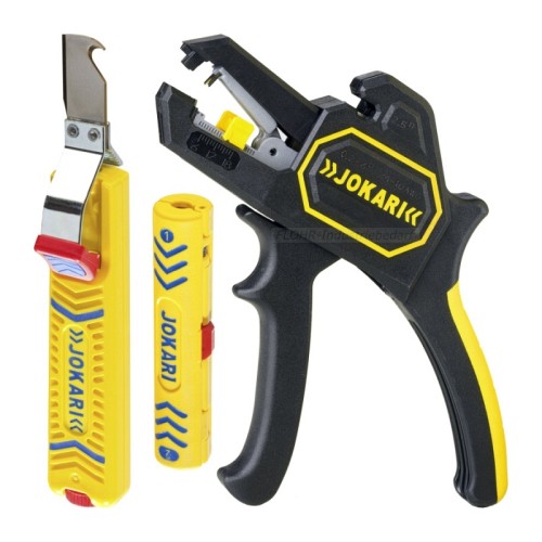 JOKARI Set - Abisolierzange Secura 2K 40 + Kabelmesser 28H ...